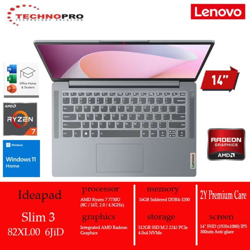Promo Lenovo Ideapad Slim Abr Hid Jid Amd Ryzen U Amd Gb Gb Ssd Windows