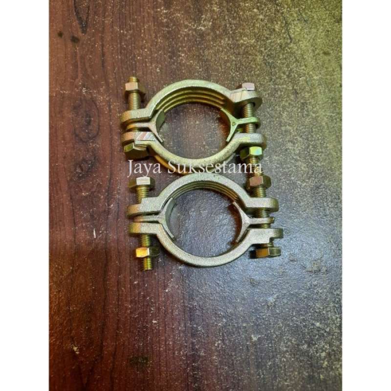 Promo Klem Pipa Double Bolt 3 inch SL94 / Clamp Selang DB94 Diskon 9% ...