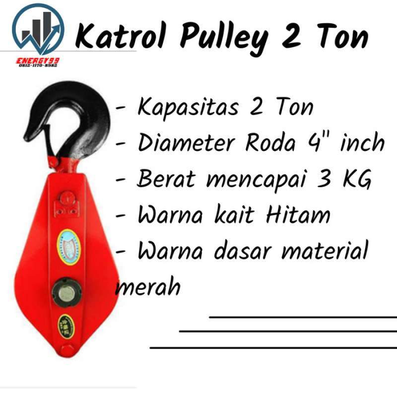 Promo KATROL PULLEY 2 TON | KATROL PULLEY BLOCK 2 TON / 4 INCH Diskon 9 ...