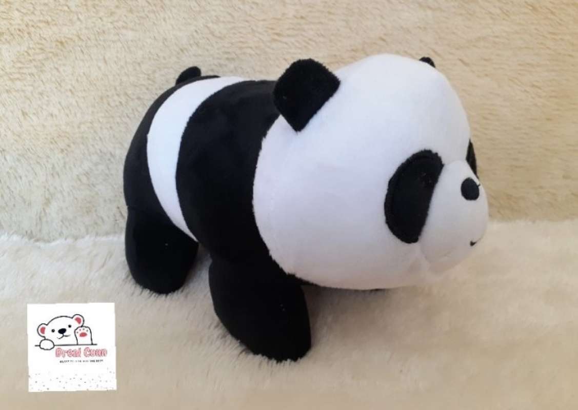 Promo Boneka we bare bears miniso beruang panda grizzly import 30cm ...