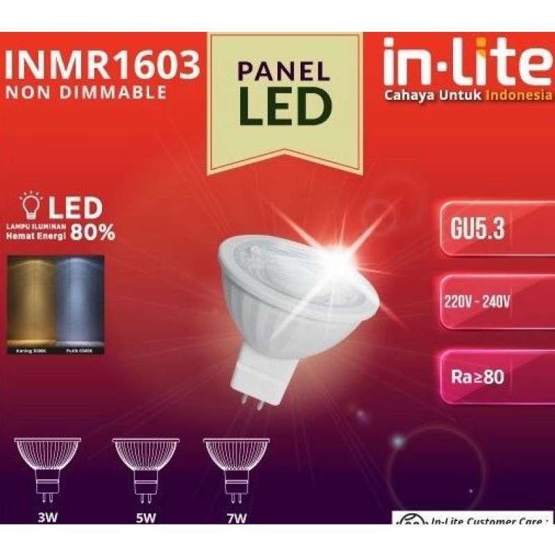 Jual Lampu Sorot LED inlite Spotlight 7w 7 watt INMR1603 Lampu In-Lite ... Jual Lampu Sorot LED inlite Spotlight 7w 7 watt INMR1603 Lampu In-Lite ...