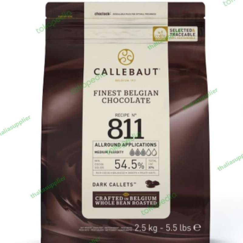 Jual Callebaut 811 Belgian Coklat Dark 54 5 Berat 2 5kg Coin Coklat Pouch Di Seller Toko Bahan Kue Thalia Depok Jaya Kota Depok Blibli