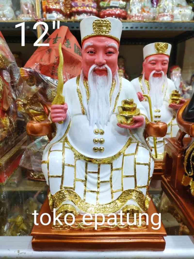 Promo Patung Datuk Putih Pegang Kris Fiber 12 Inch Diskon 23% Di Seller ...