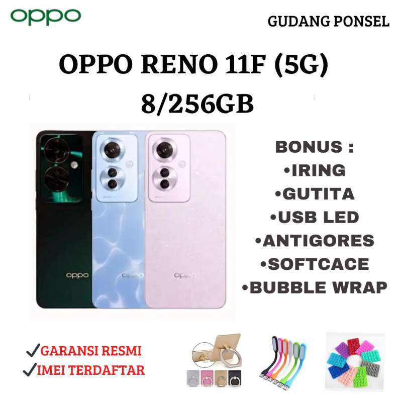Promo Oppo Reno 11f 8/256gb Garansi Resmi + Bonus Diskon 21% Di Seller ...
