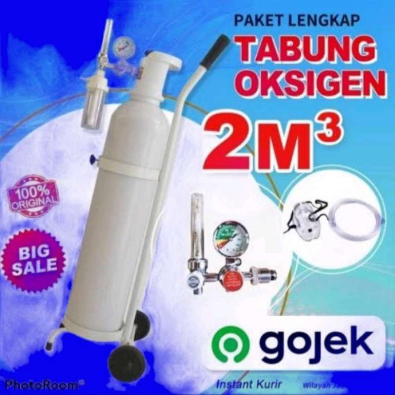 Promo Tabung Set Oksigen 2m3 Lengkap Oksigen Vol 2 M Kubik Isi Siap Pakai Diskon 33% Di Seller ...