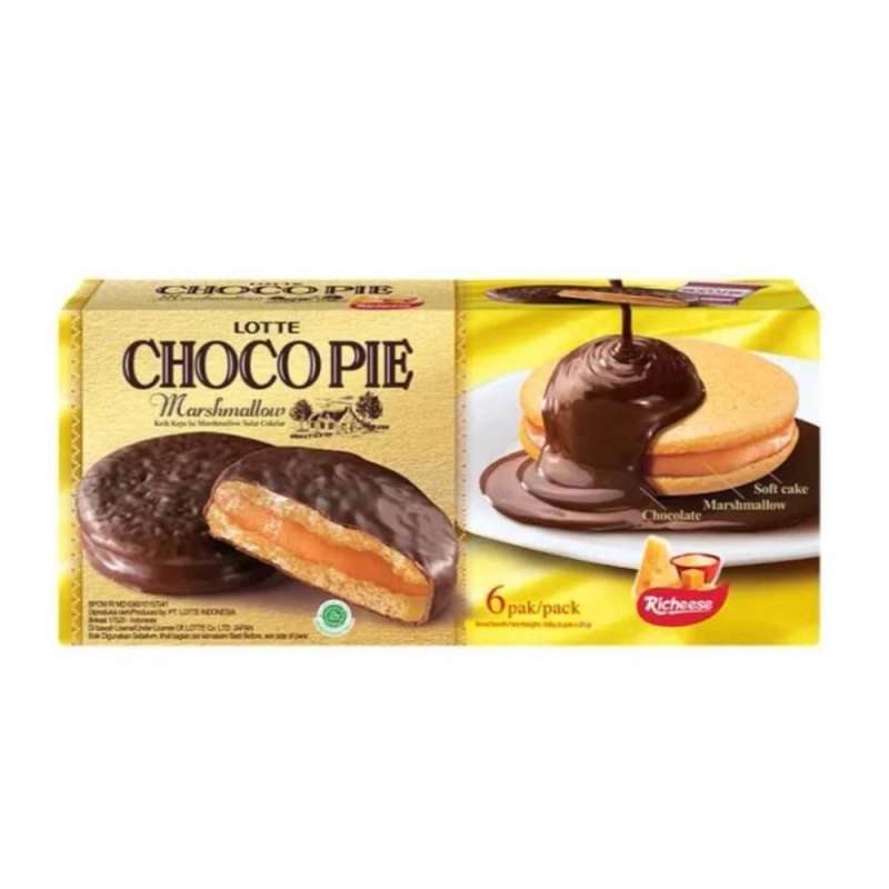 Jual LOTTE CHOCO PIE CHEESE BOX 156GR di Seller Farmers Market Blok M ...