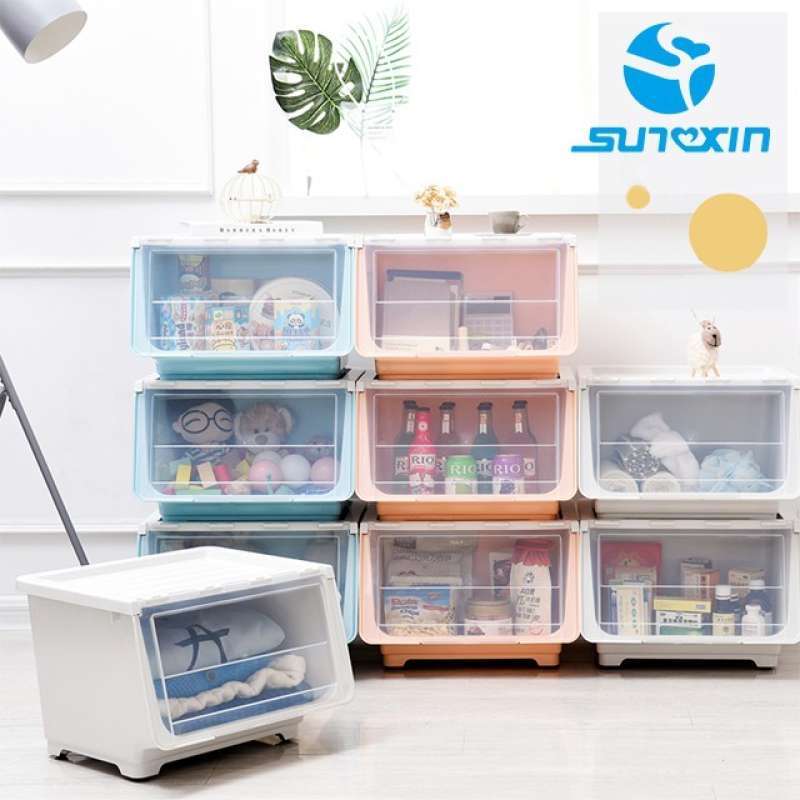 Promo New Sunxin - Container Box Plastik Kotak Penyimpanan Susun ...