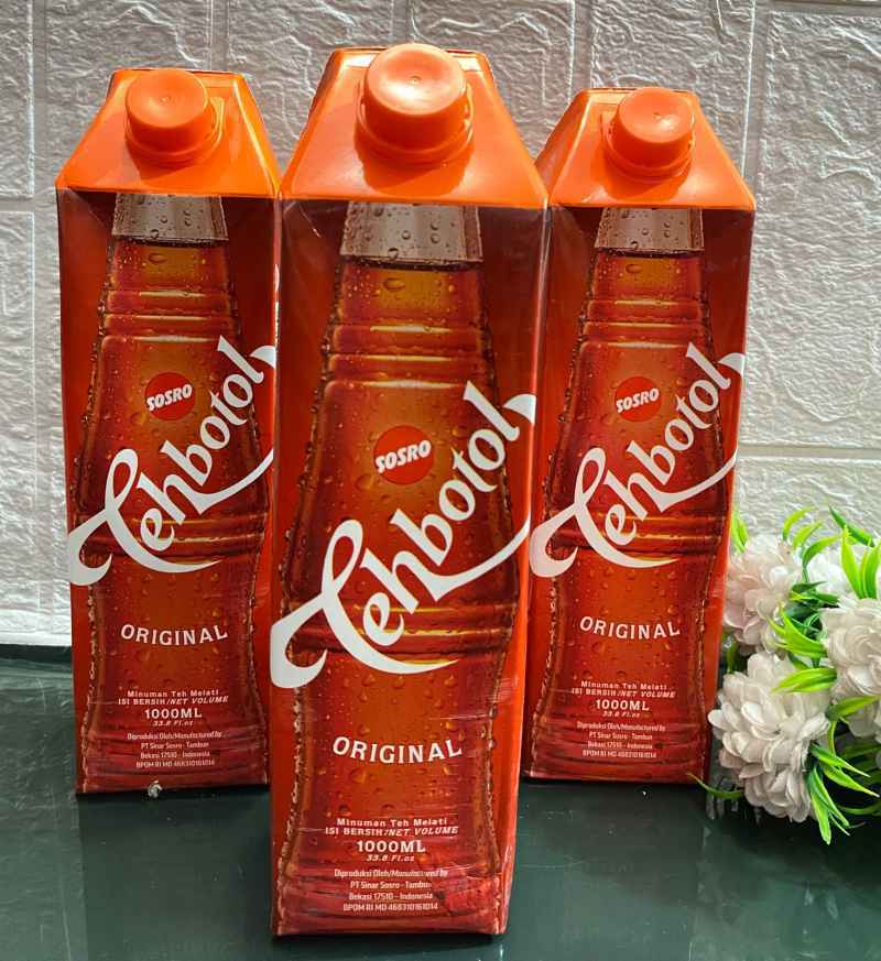 Jual Cod / Teh botol sosro 1 liter original dusan isi 12 / Teh botol ...