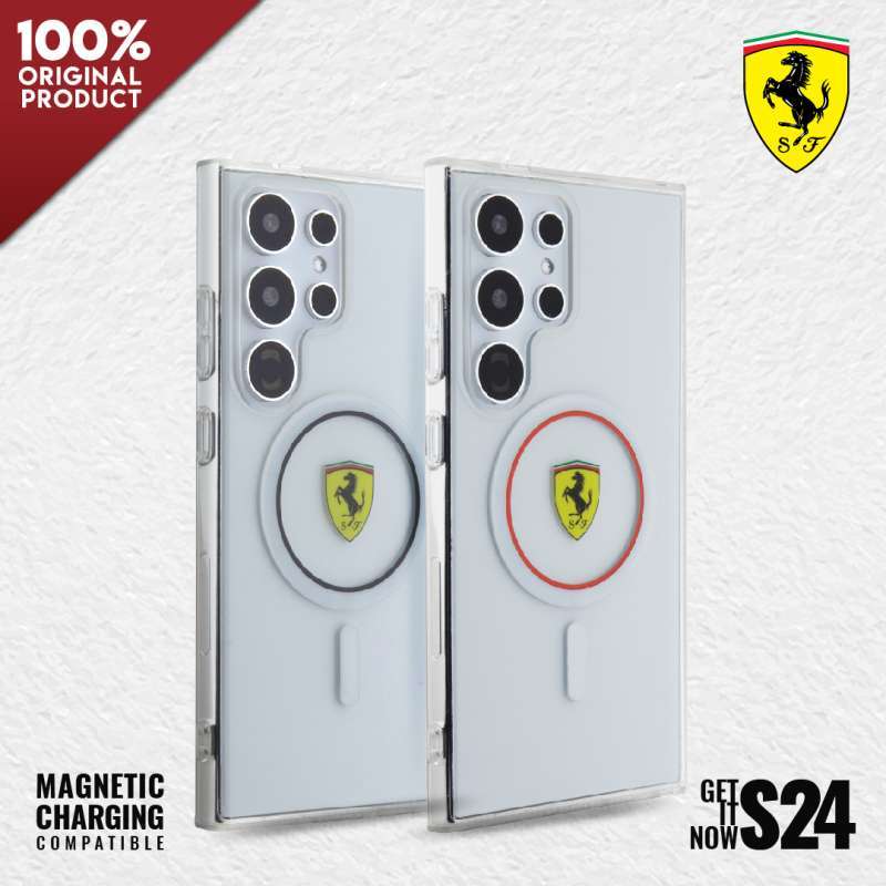 Jual Case Samsung S24 Ultra Ferrari Magsafe Transparent In Circle di ...