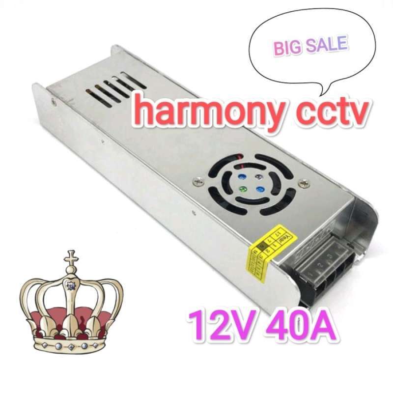Promo NEW TRAFO POWER SUPPLY SLIM 12V 40A MURNI Diskon 23% di Seller ...