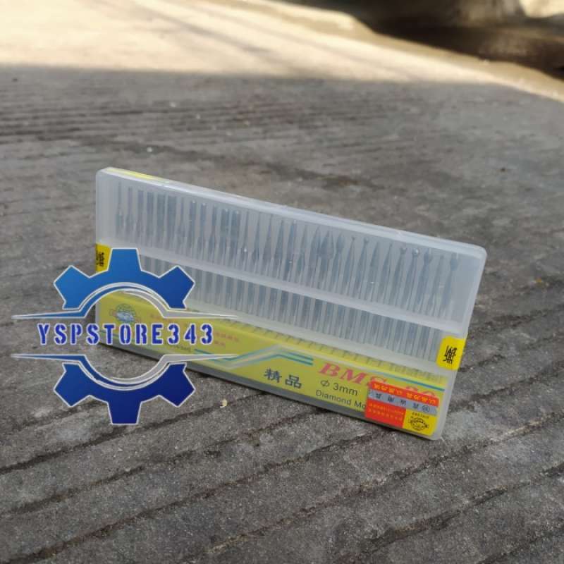 Promo Intan mini set 30 pcs mata Diamond Tuner Bor ukir 3 mm Diskon 23% ...