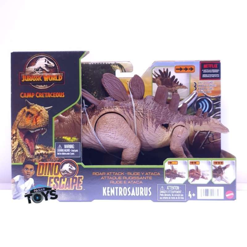 Promo Jurassic World Camp Cretaceous Roar Attack Kentrosaurus Dino ... Promo Jurassic World Camp Cretaceous Roar Attack Kentrosaurus Dino ...