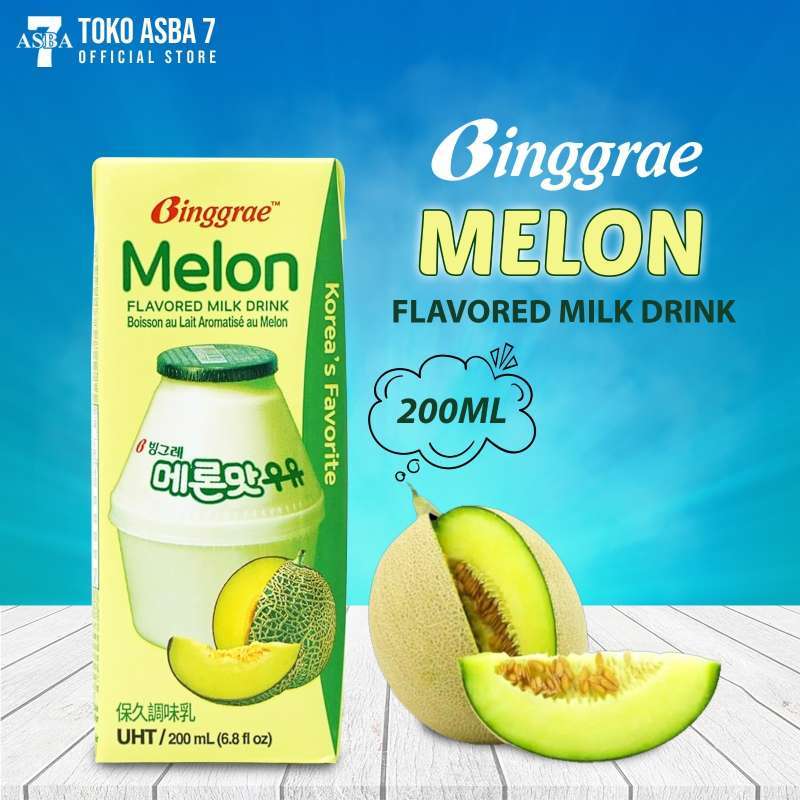 Jual BINGGRAE MELON FLAVORED MILK DRINK 200ML di Seller TOKO ASBA7 - Bidaracina, Kota Jakarta ...