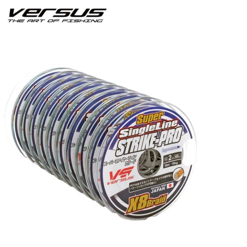 Promo Senar / Benang PE VERSUS STRIKE-PRO X8 SINGLELINE 50M Diskon 9% ...