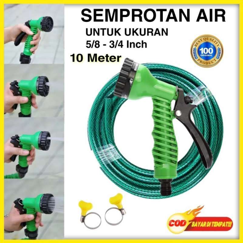 Promo Selang Air Semprotan Taman / Selang Air 10 Meter Dan Semprotan ...