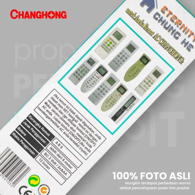 Promo Remot Remote Ac Changhong Multi Universal Kkg9b-ch Diskon 15% Di ...