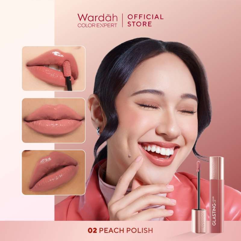 Promo New! Wardah Glasting Liquid Lip - Hi-pigmented Glass Color, Ringan, Tidak Lengket ...