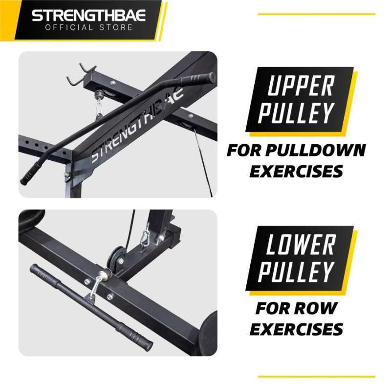 Jual Pulldown & Row Attachment Strengthbae Power Rack Cable Pull Down ...