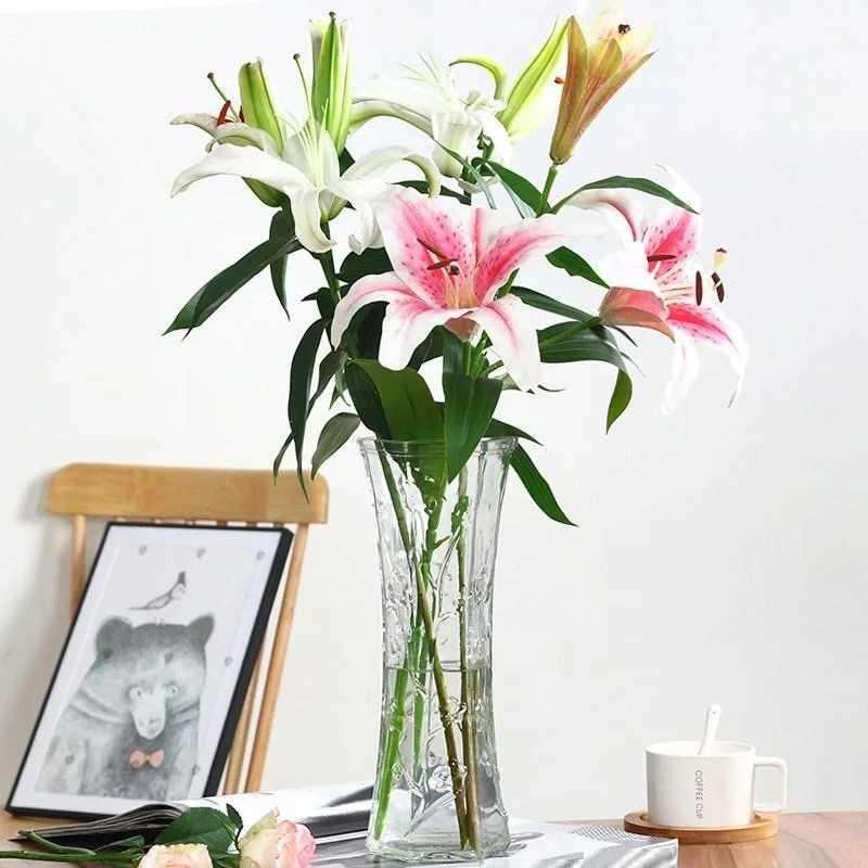 Jual Arletta Vas Bunga Dekorasi Interior Ruang Tamu Motif Bambu Ar-3a ...