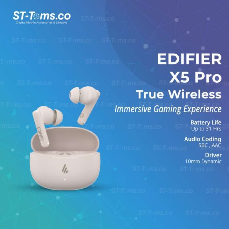 Jual Edifier X5 Pro X 5 Pro True Wireless Tws Anc Low Latency Enc Calls - Ivory Di Seller St ...