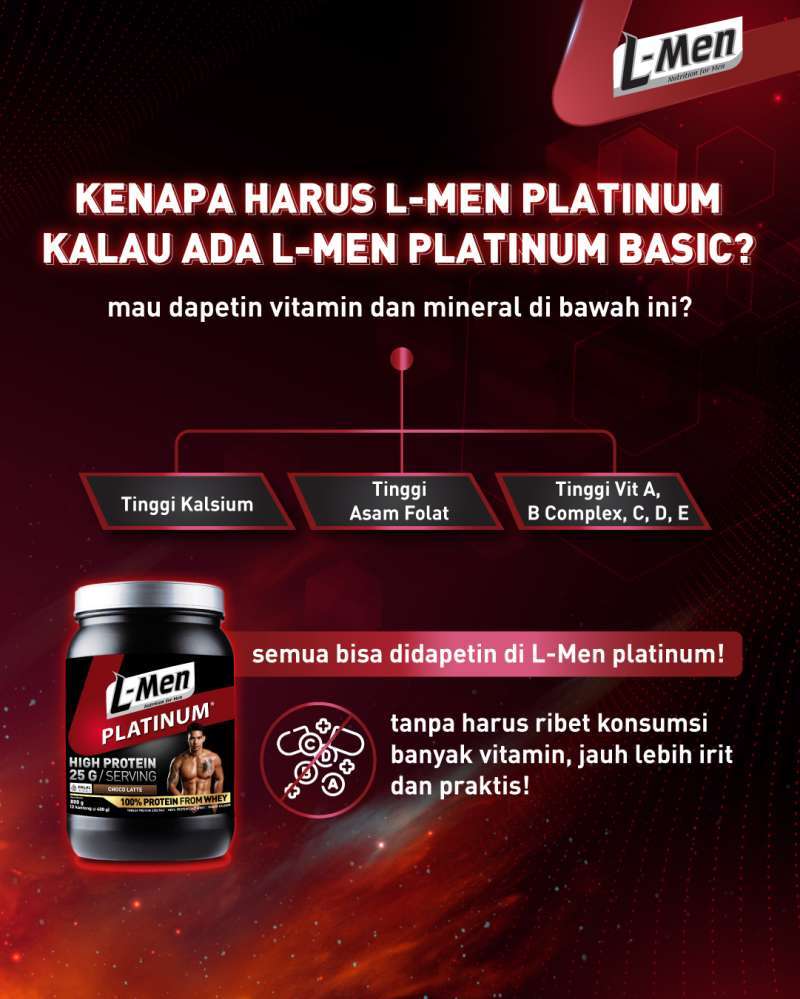 Promo Twin Pack : L-men Platinum Basic Whey Protein Unflavoured 800gr/1 ...