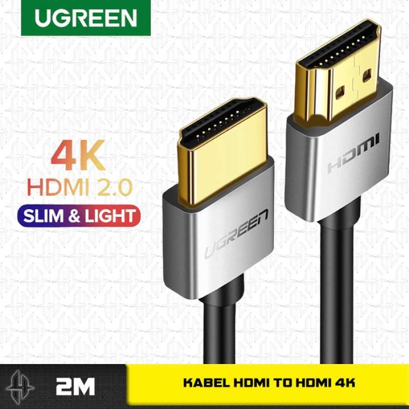 Promo Ugreen 30478 Kabel Ultra Slim Hdmi To Hdmi 2.0 Video Ultra Hd Uhd ...