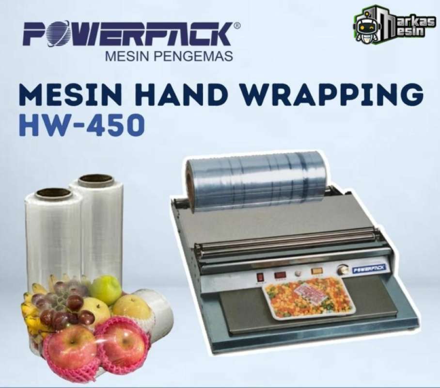 Promo Mesin Wrapping Buah Serbaguna Hand Wrapping Hw-450 Powerpack ...