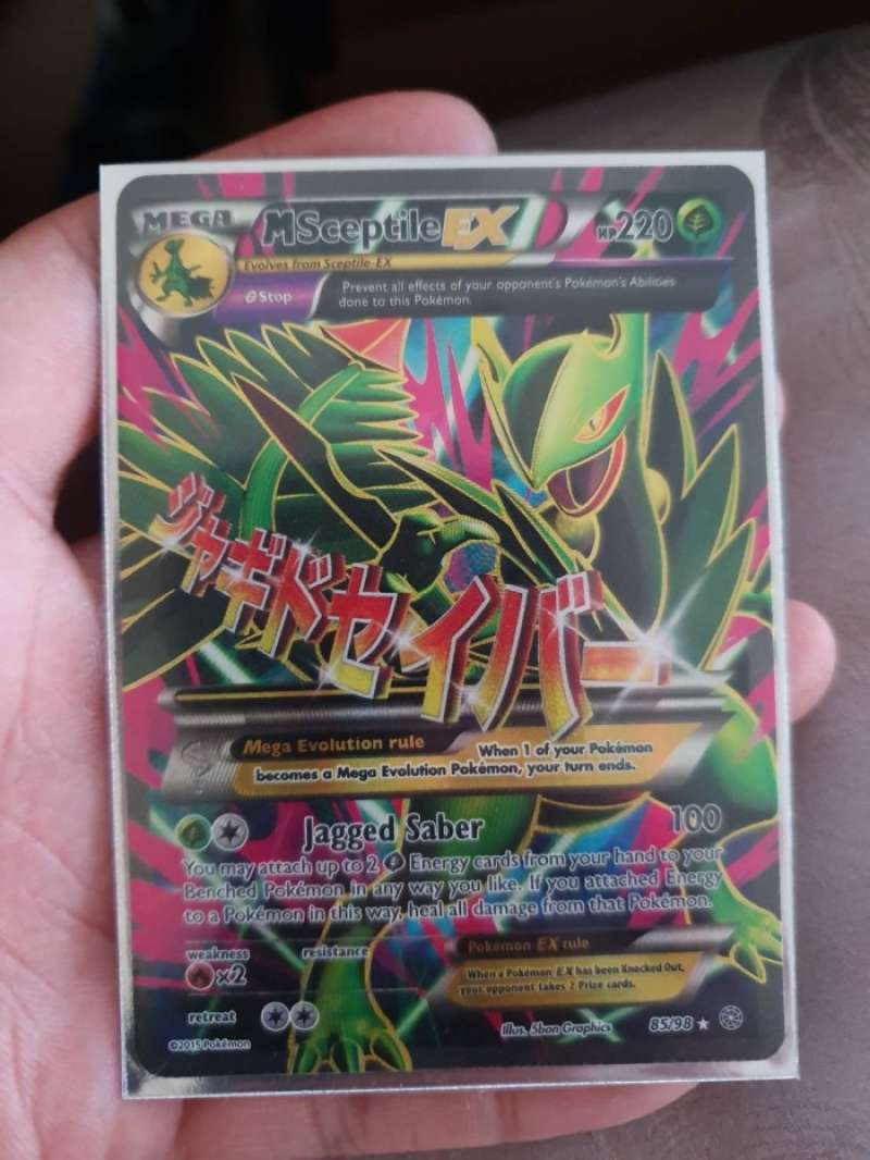Promo M Sceptile Ex - 85/98 - Full Art Ultra Rare Xy: Ancient Gin ...