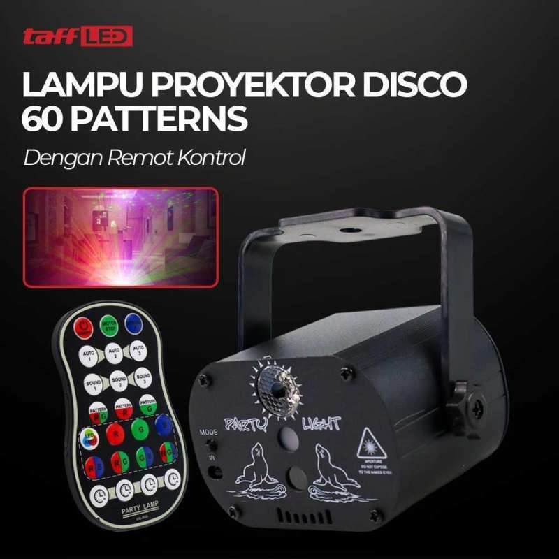 Jual Lampu Proyektor Disco Usb 60 Patterns 240v With Remote Control M ...