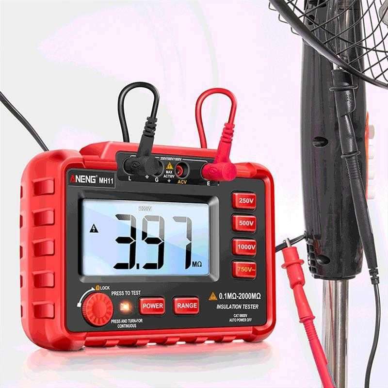 Jual Digital Megger Megohmmeter 250/500/1000v 2000 Mega Ohm Mh11 Tespen ...