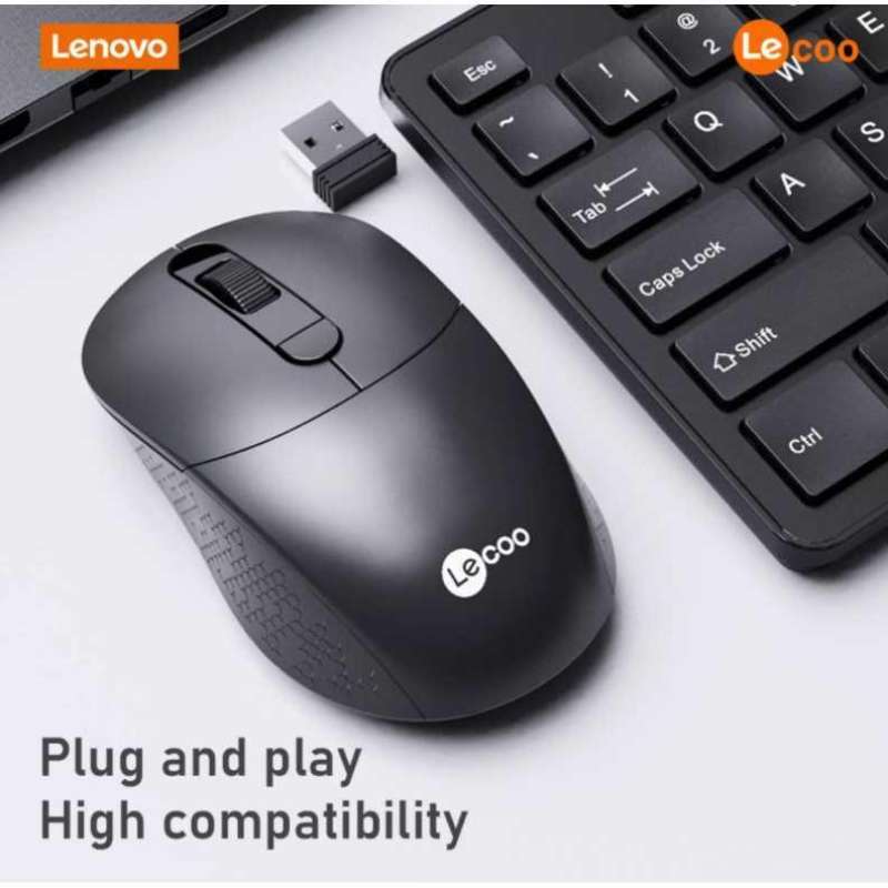 Jual Lecoo Keyboard Mouse Combo Set Wireless Kw201 Keyboard Gaming ...