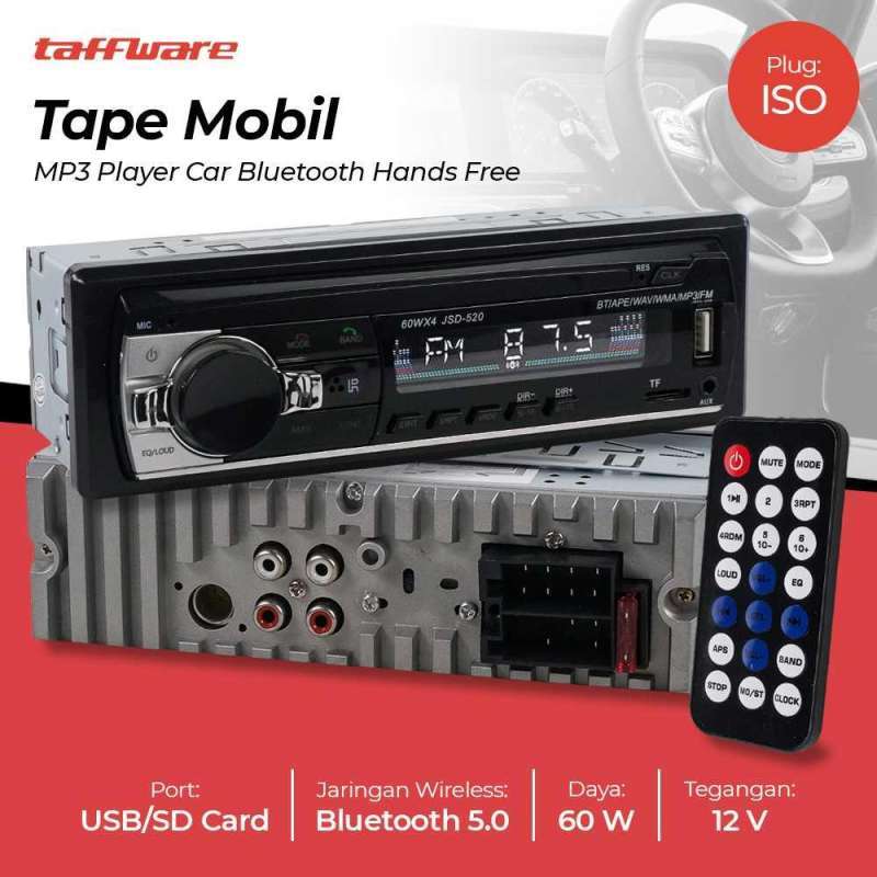 Jual Tape Mobil Audio Mp3 Player Car Bluetooth Hands Free Jsd520 ...
