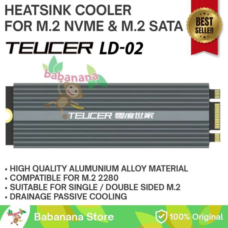 Promo Heatsink Teucer Ld02 Ssd M.2 2280 Cooler Pendingin Nvme Cooling ...