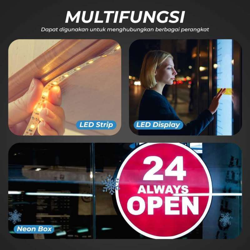 Promo Sino Adaptor Charger Baterai Converter Multifungsi Plug Dc 12.6v 12va Laptop Portable Ac ...