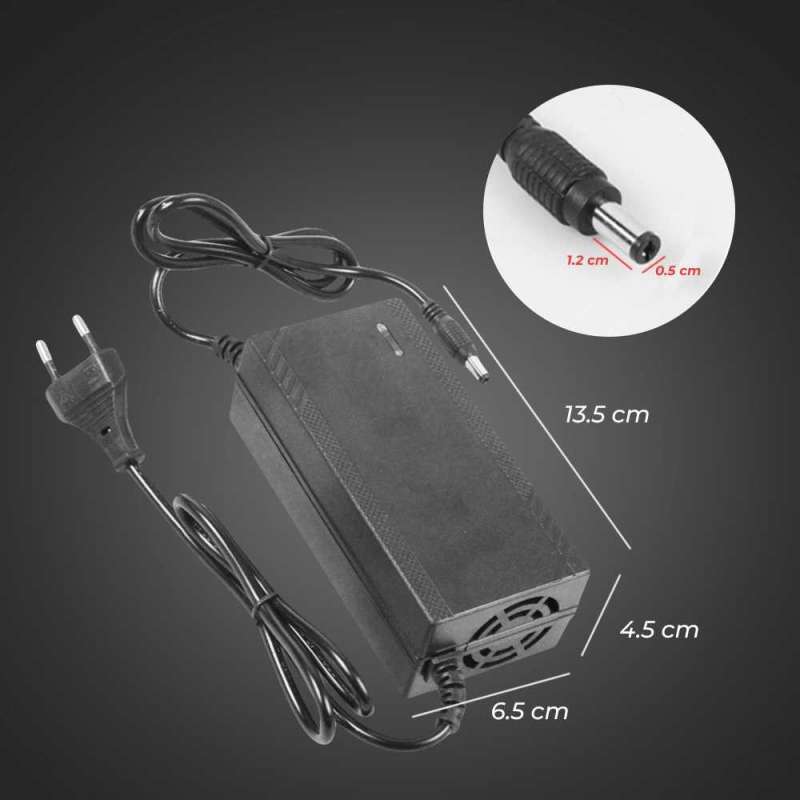 Promo Sino Adaptor Charger Baterai Converter Multifungsi Plug Dc 12.6v 12va Laptop Portable Ac ...