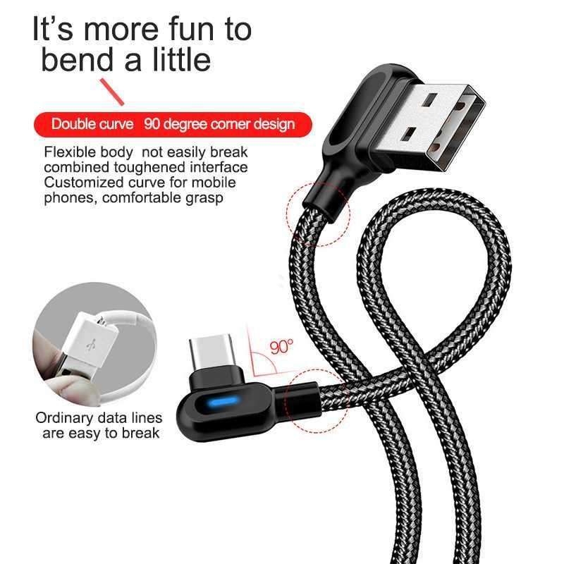Jual Ugi Kabel Data Multifungsi Fast Charging L Shape Braided 5v/2a 1m ...