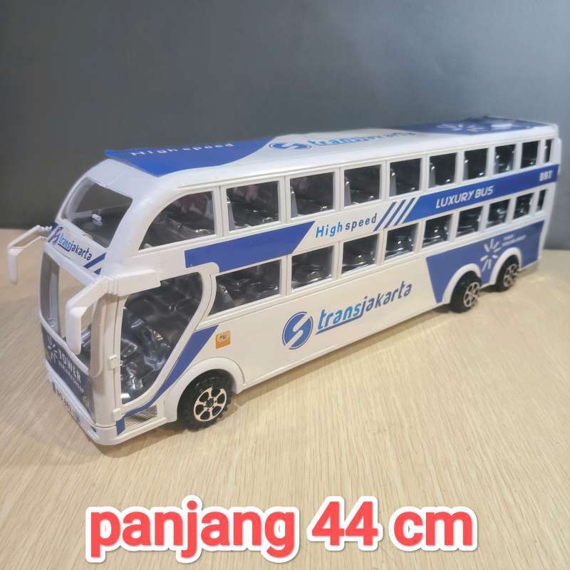 Jual Mainan Bus Tingkat / Bis Tingkat / Double Decker Bus Transjakarta ...