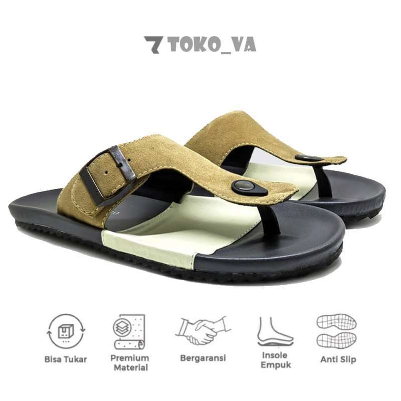 Promo Wolfs No 43 44 45 46 47 48 - Sandal Pria Ukuran Jumbo Besar ...