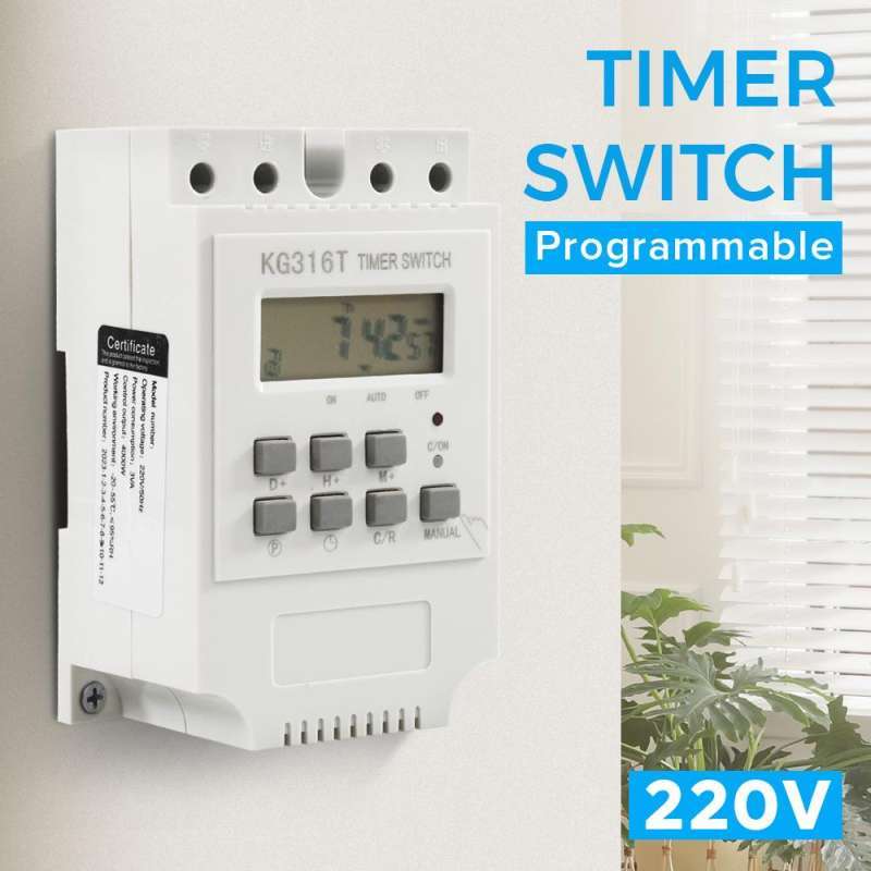 Promo Sinotimer Programmable Digital Timer Switch Relay 32 Program 220v ...