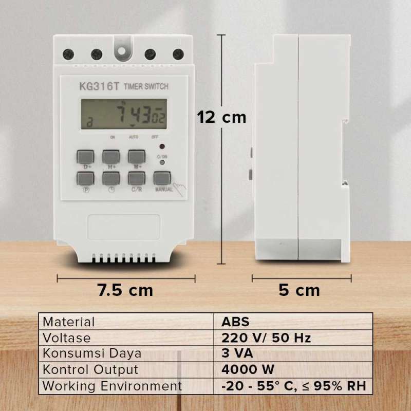 Promo Sinotimer Programmable Digital Timer Switch Relay 32 Program 220v ...