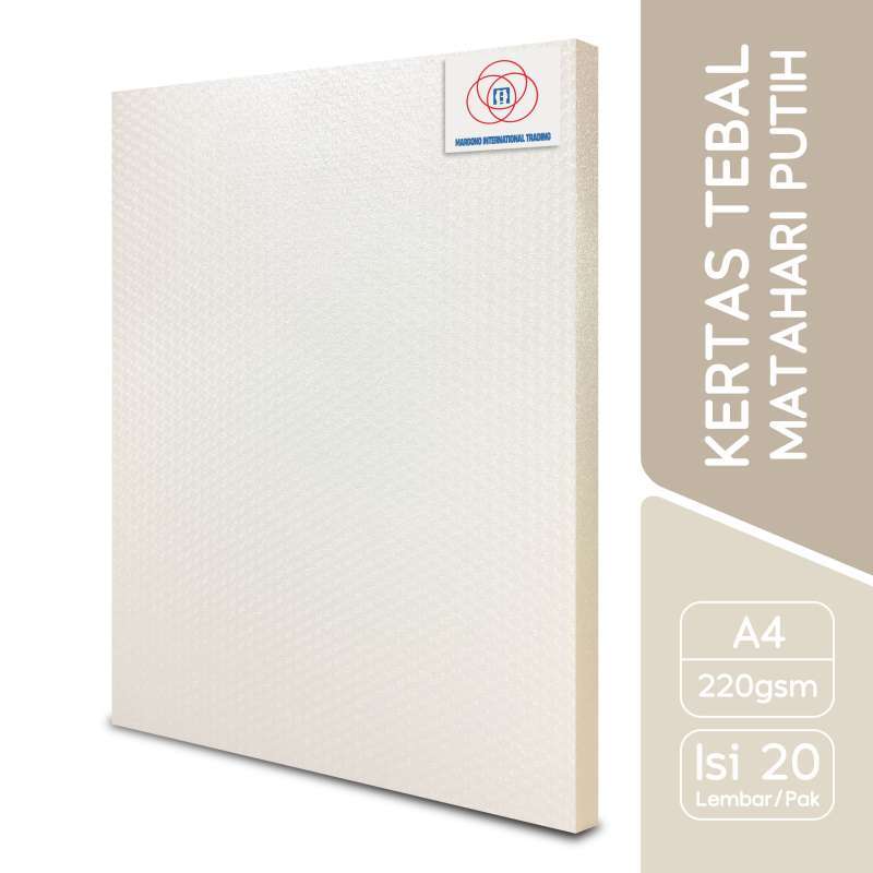 Jual Margono Kertas A4 Matahari Putih 220 Gsm - 20 Lembar Di Seller Margono Official Store ...