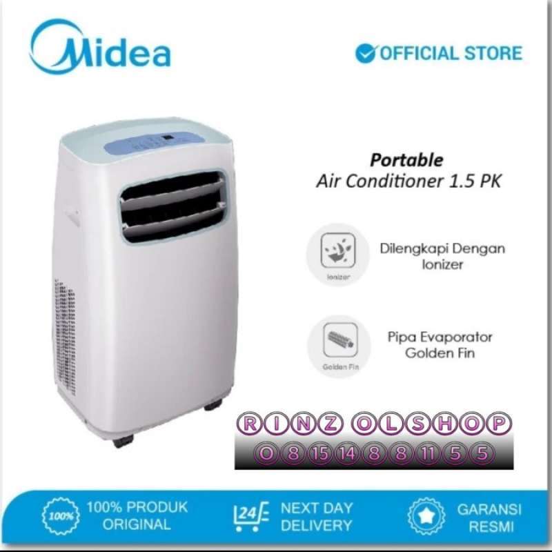 Promo Ac Portable 1.5pk Midea Mpf2-12crn1 Self Diagnosis Diskon 2% Di ...