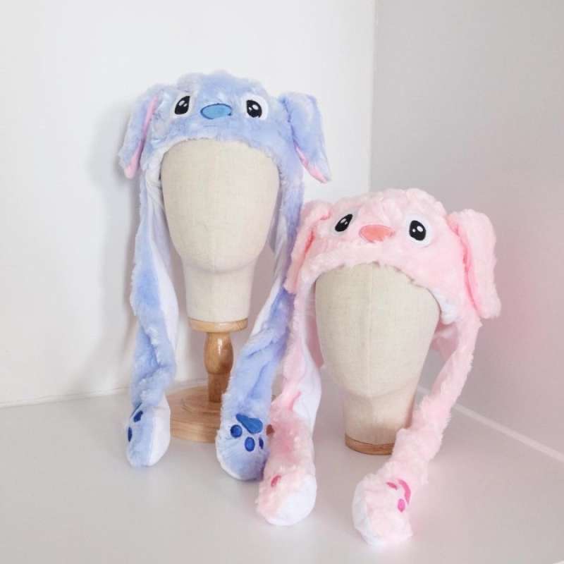 Jual Stitch Angel Push Up Hat - Topi Kupluk Anak Fashion Model Kuping ...