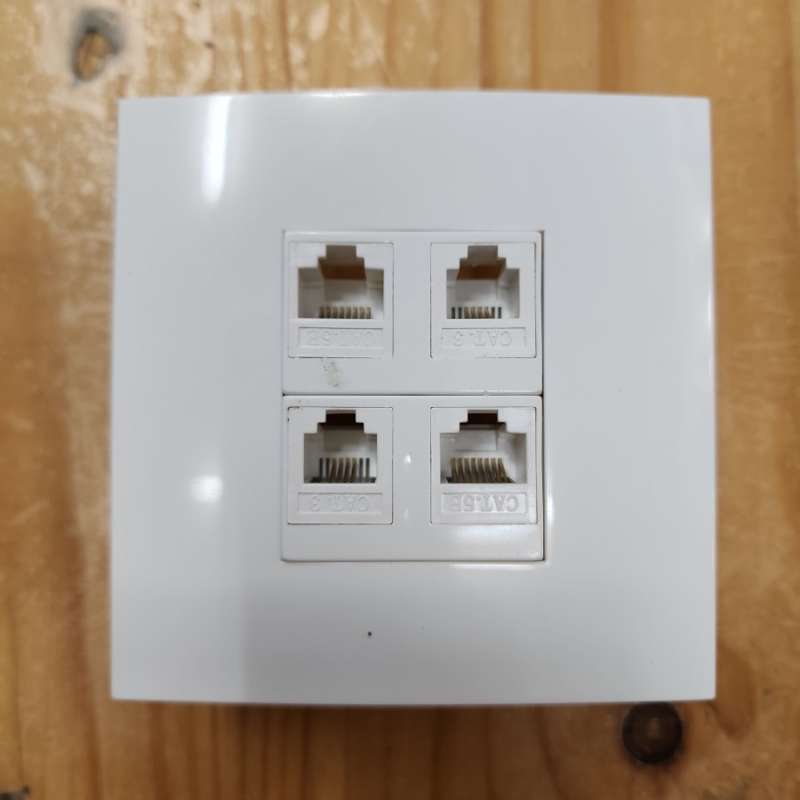 Jual Stop Kontak Lan Rj45 2 Port - Telp Di Seller Lengkapedia - Kedoya ...
