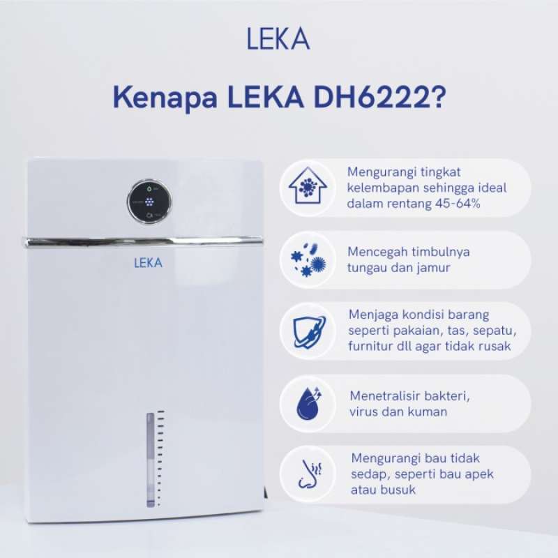 Promo Leka Dh6222 Dehumidifier Plus - Serap Air Penyerap Kelembaban ...