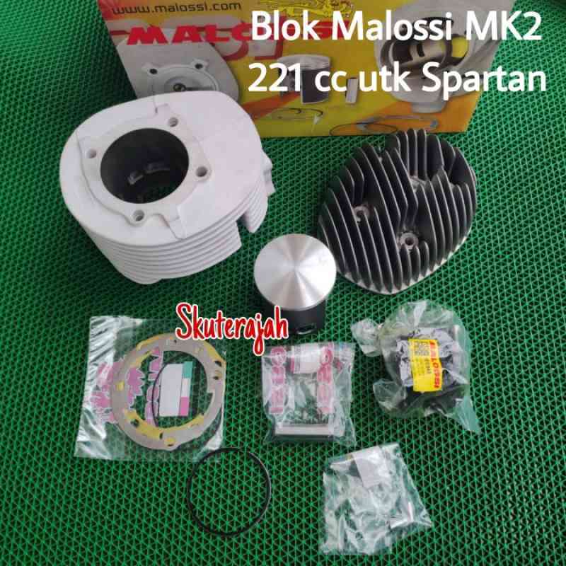 Promo Blok Set Malossi Mhr 221 Mk2 Alloy Utk Px Excel 200 Spartan ...