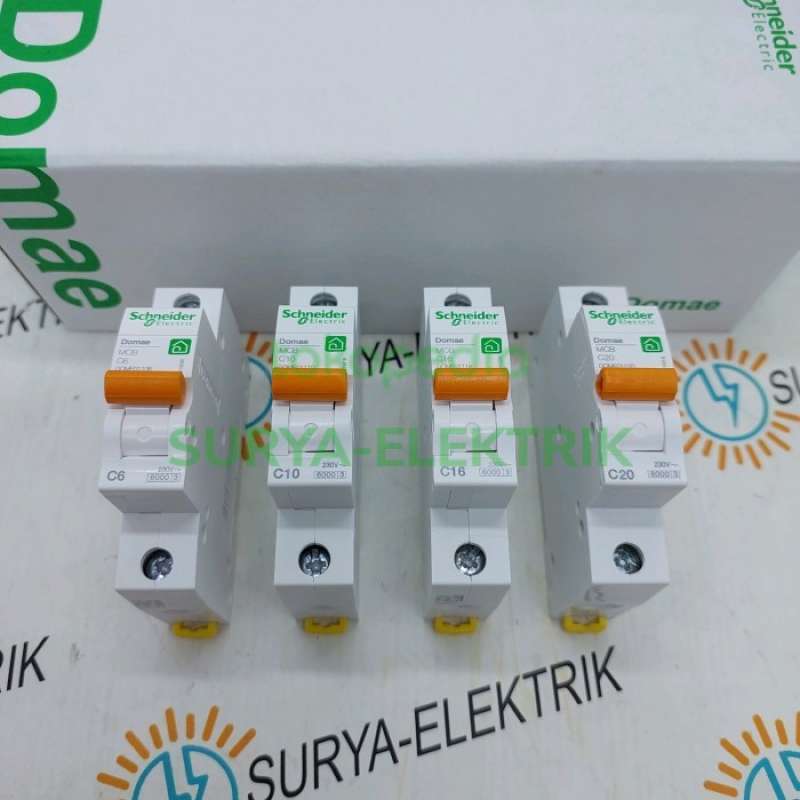 Promo Mcb Standar Standard Schneider Domae 6 16 10 20 Amper A / Diskon ...