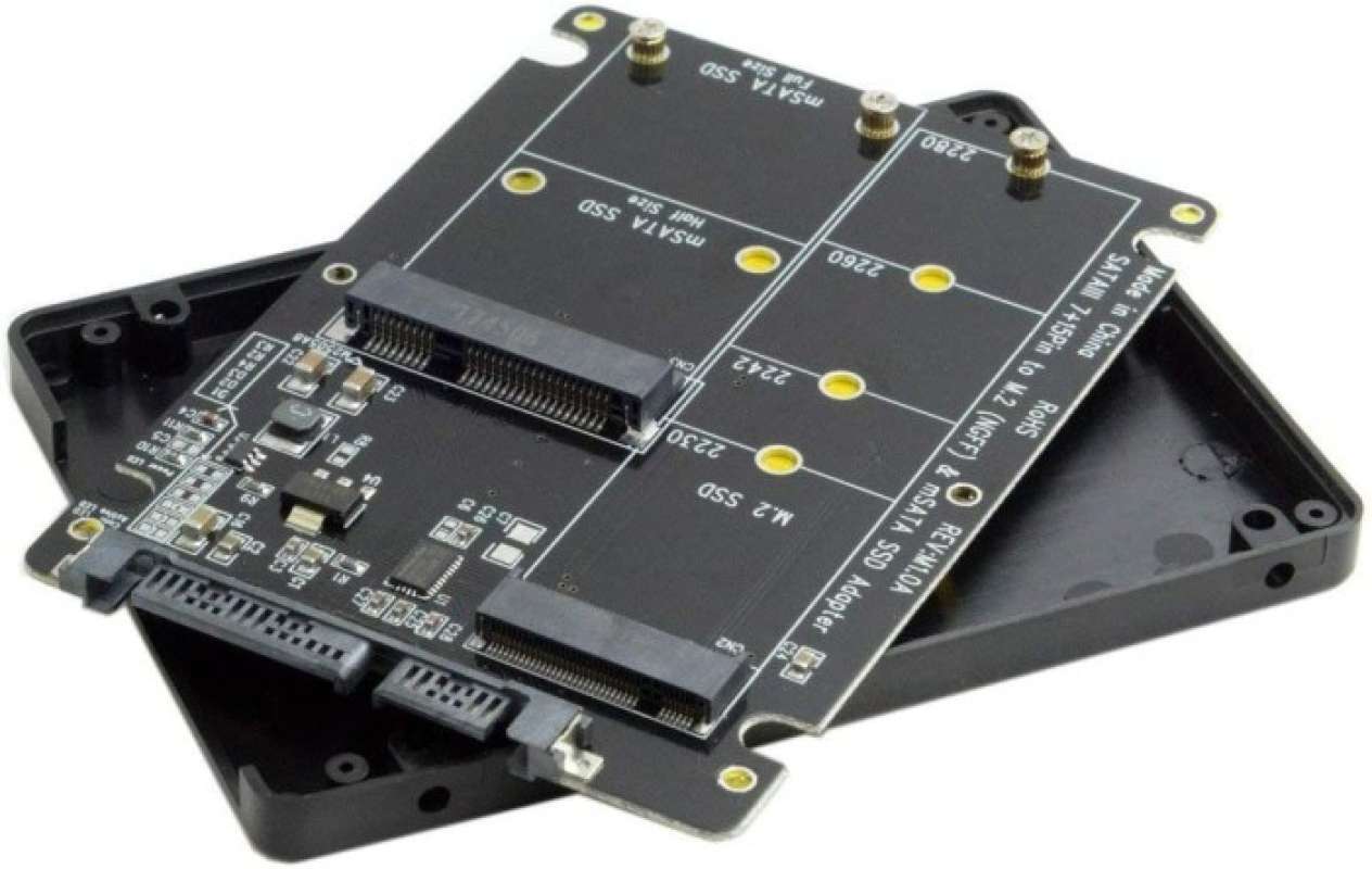 Promo Converter Case Enclosure M.2 Ngff B-key & Msata Ssd To Sata 3 ...