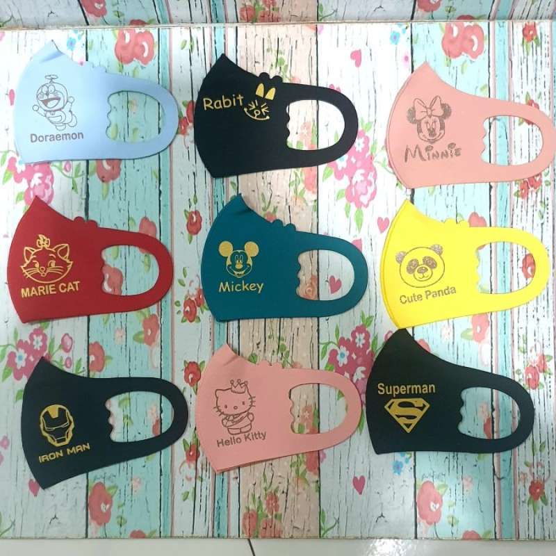 Promo Masker Anak Scuba Alitas Tebal/masker Kain Diskon 48% Di Seller ...