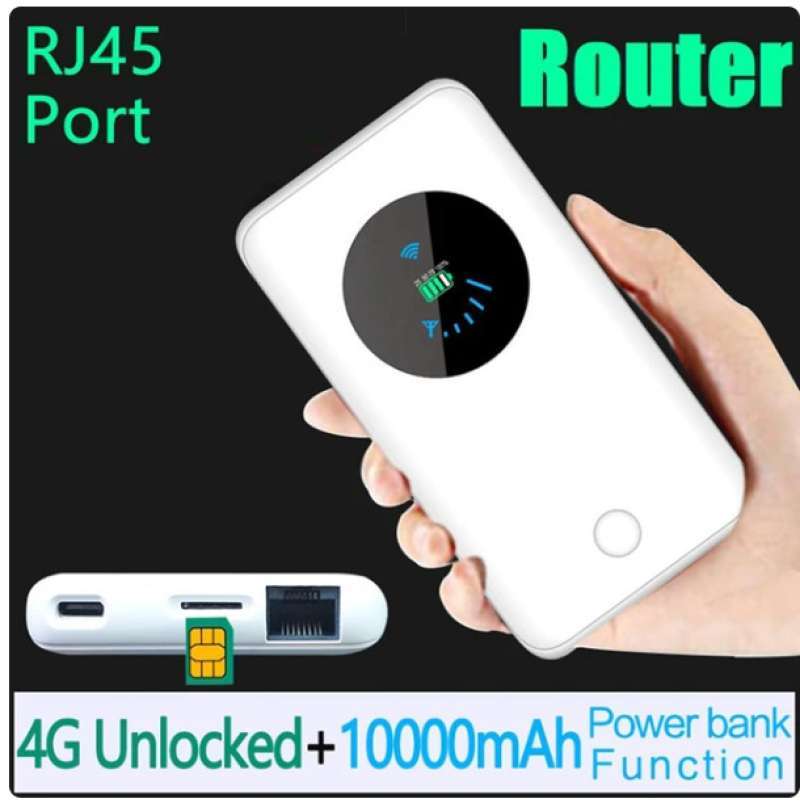 Jual Modem Wifi 4g Lte With Power Bank Smartcom Sm10k 10000mah Port Lan ...